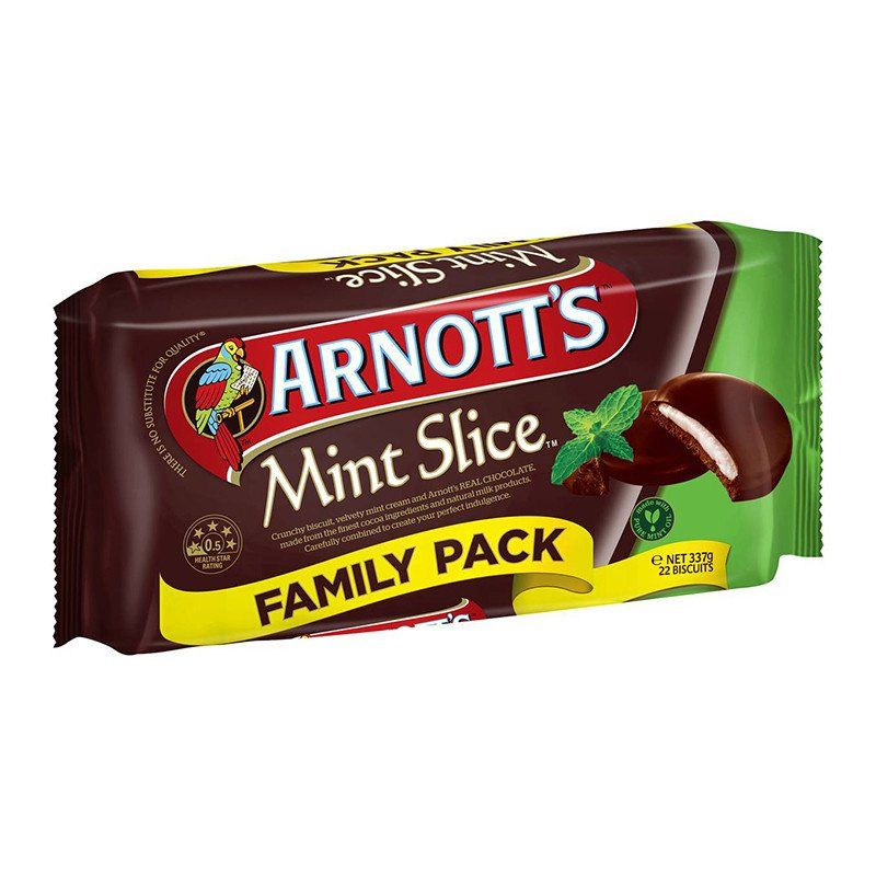 Arnott's Mint Slice Chocolate Biscuits Family Pack 337g - Catchme.lk