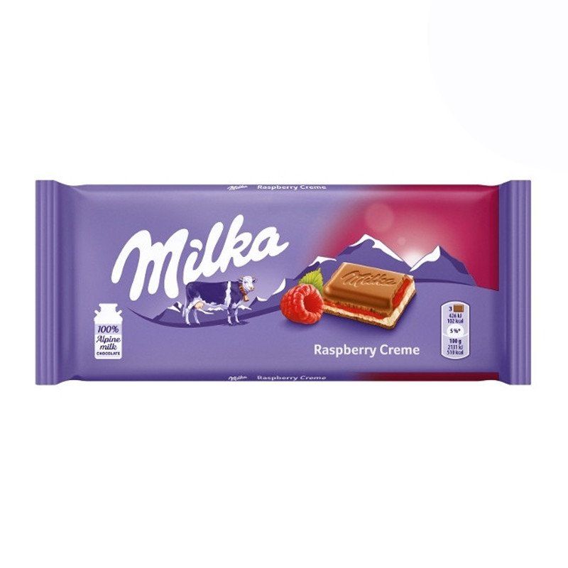 Milka Raspberry Cream Milk Chocolate 100g - Catchme.lk