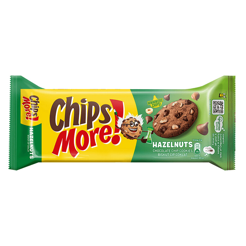 ChipsMore Hazelnut choc Chocolate Chip Cookies 153g - Catchme.lk