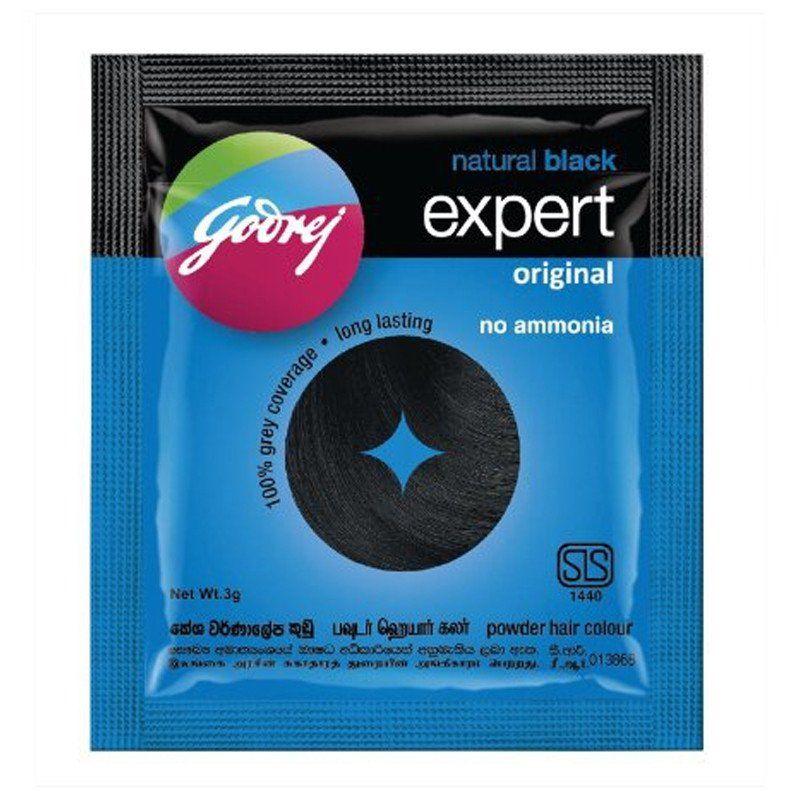 Godrej Expert Original Natural Black Hair Colour Powder 5g Catchme lk godrej-expert-original-natural-black-hair-colour-powder-5g-catchme-lk