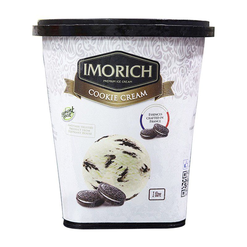 Imorich Cookie Cream Ice Cream 1L - Catchme.lk