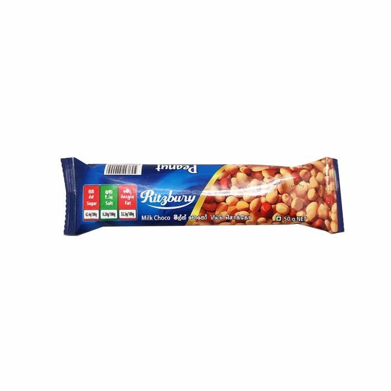 Ritzbury Peanut Milk Chocolate 50g - Catchme.lk