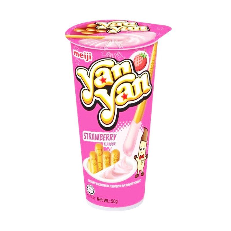 Yan Yan Dip Biscuit Snacks - Strawberry 44g - Catchme.lk